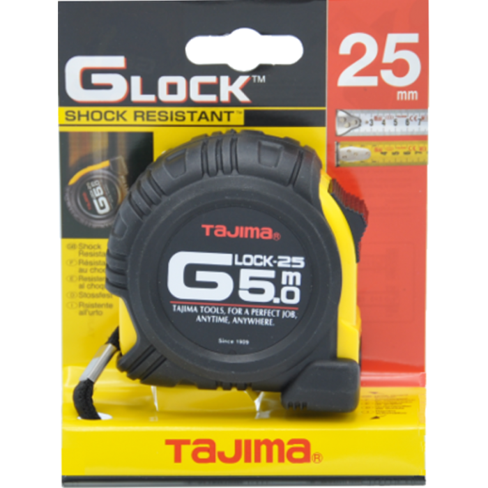 Tajima G-lock Rolmaat 5 M 25 Mm - Professionele Rolmaat voor Nauwkeurige Metingen | Bestel ...