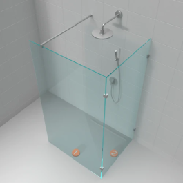 Inloopdouche Hoek - Luxe Glazen Hoekopstelling op Maat | Bestel direct ...